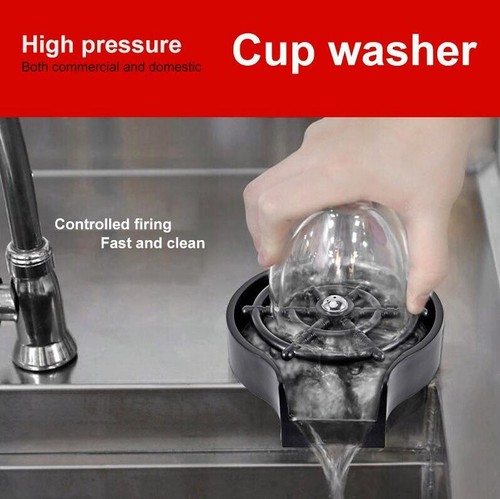 Kitchen Automatic Faucet Bottle Cup Washer Bar Sink Glass Rinser Cup ...