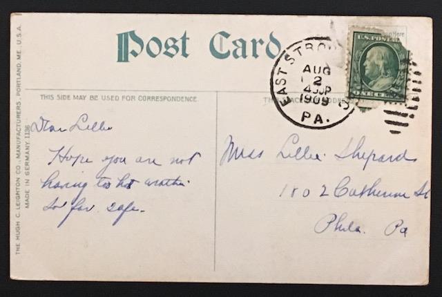 Delaware Water Gap PA Indian Ladder Bluff 1909 The Hugh C Leighton Co ...