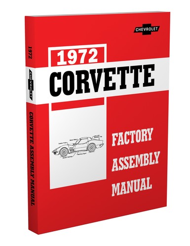 1972 Corvette Factory Assembly Manual Exploded Views of Parts Chevrolet ...