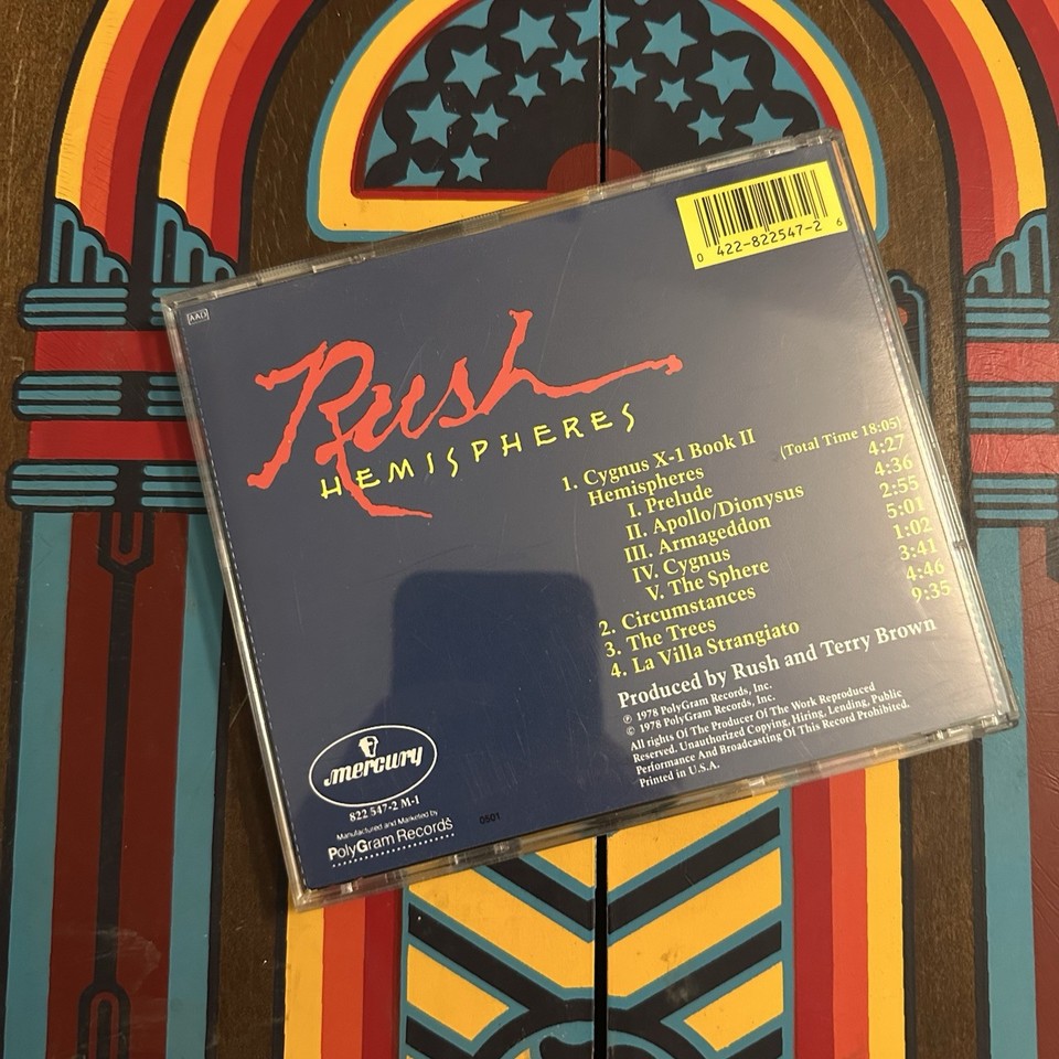 Rush Hemispheres 1978 CD Mercury Records | eBay