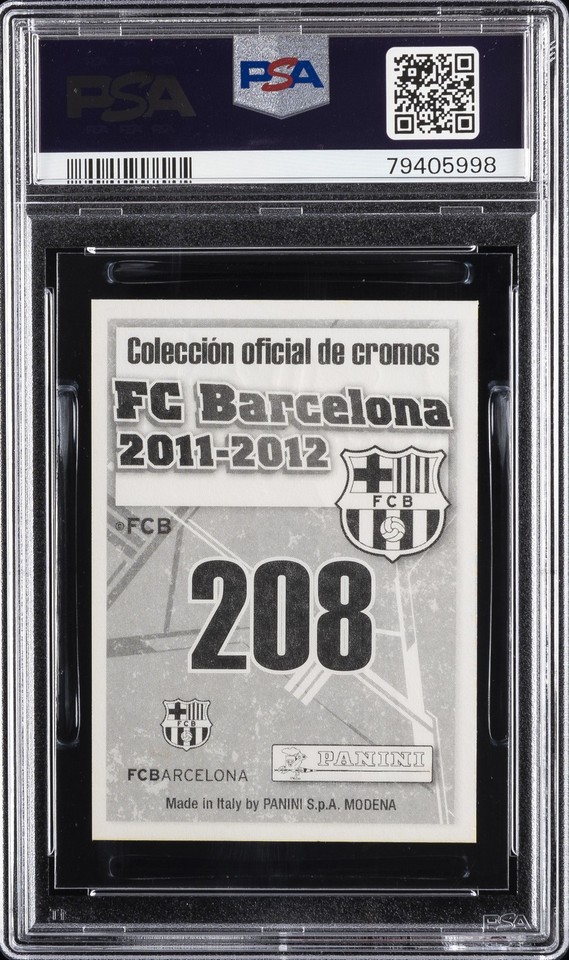 2011 PANINI FC BARCELONA #208 MESSI, MESSI, MESSI !!! PSA 9 | eBay