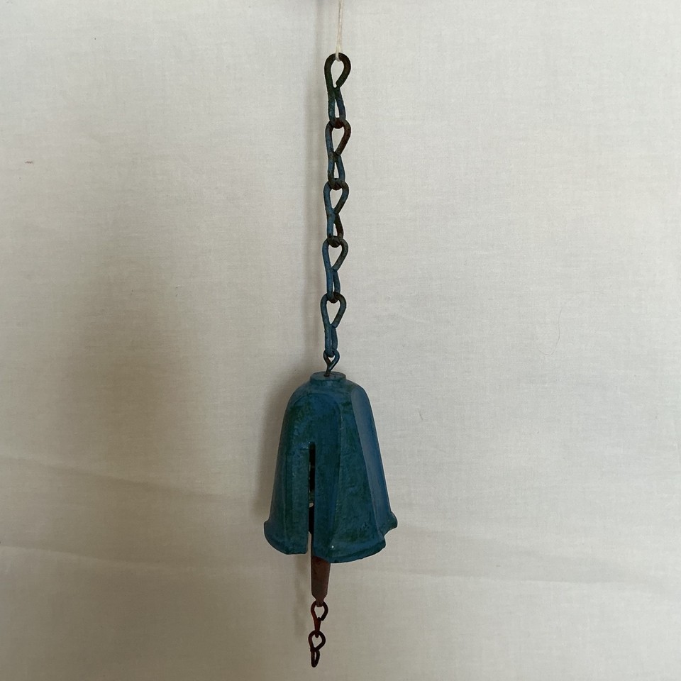 RUSTIC FARMHOUSE BRASS BRONZE WIND CHIME BELL WITH CLAPPER QUALITY ...