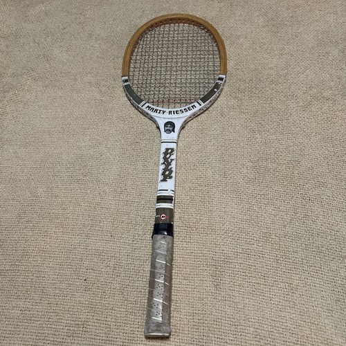 Dunlop "Marty Riessen" Advisory Staff “ Tennis Racquet Vintage Wooden ...