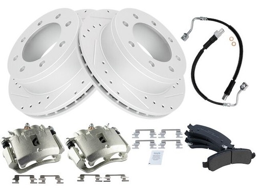 For 2003-2011 Chevrolet Express 3500 Brake Pad Rotor and Caliper Set ...