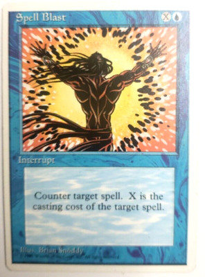 Spell Blast MTG Vintage 1995 Blue Interrupt Card Magic the Gathering | eBay
