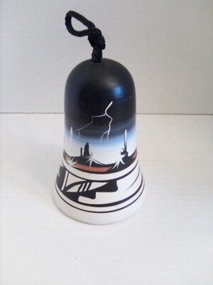 Cedar Mesa Native American Made Navajo Pottery Desert Rainbow Wind Bell ...