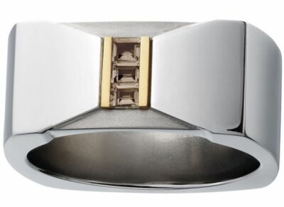 Dolan Bullock Trumbull Stainless Stl 18k gold ring nrg016000 msrp $425 ...