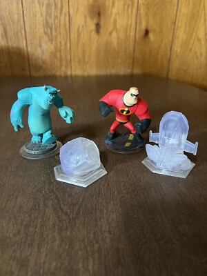 DISNEY Infinity Monsters Inc Sully Mr. Incredible Crystal Collectible ...