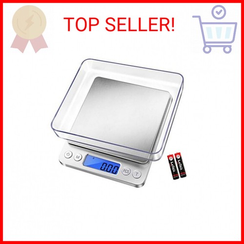 Fuzion Small Kitchen Scale, 500g/ 0.01g Small Gram Weight Scale ...