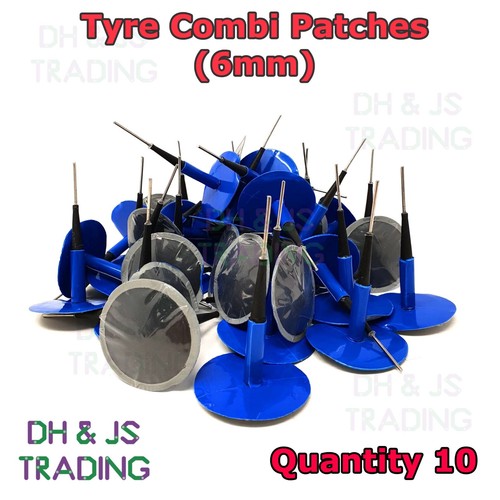10x 6mm Tyre Repair Combi Tyre Repair Plug Patch Wired Patches Plug ...