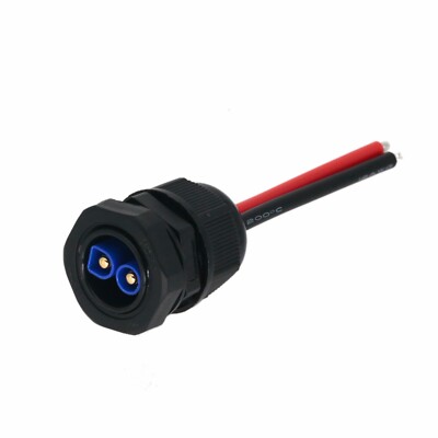 PG16 threaded waterproof Panel Mount + EC3 Male 12awg 15cm wire DIY ...