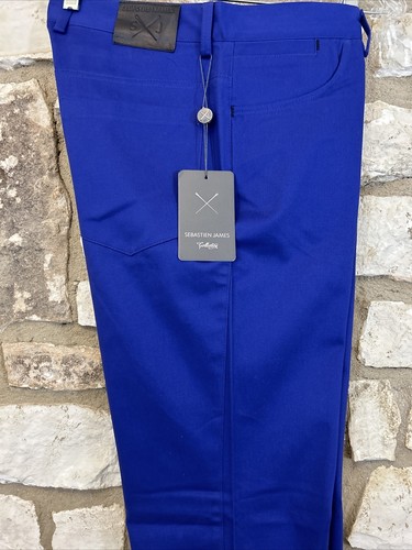 Sebastien James Collection Men’s Sz 34 Royal Blue Color Cotton Pants ...