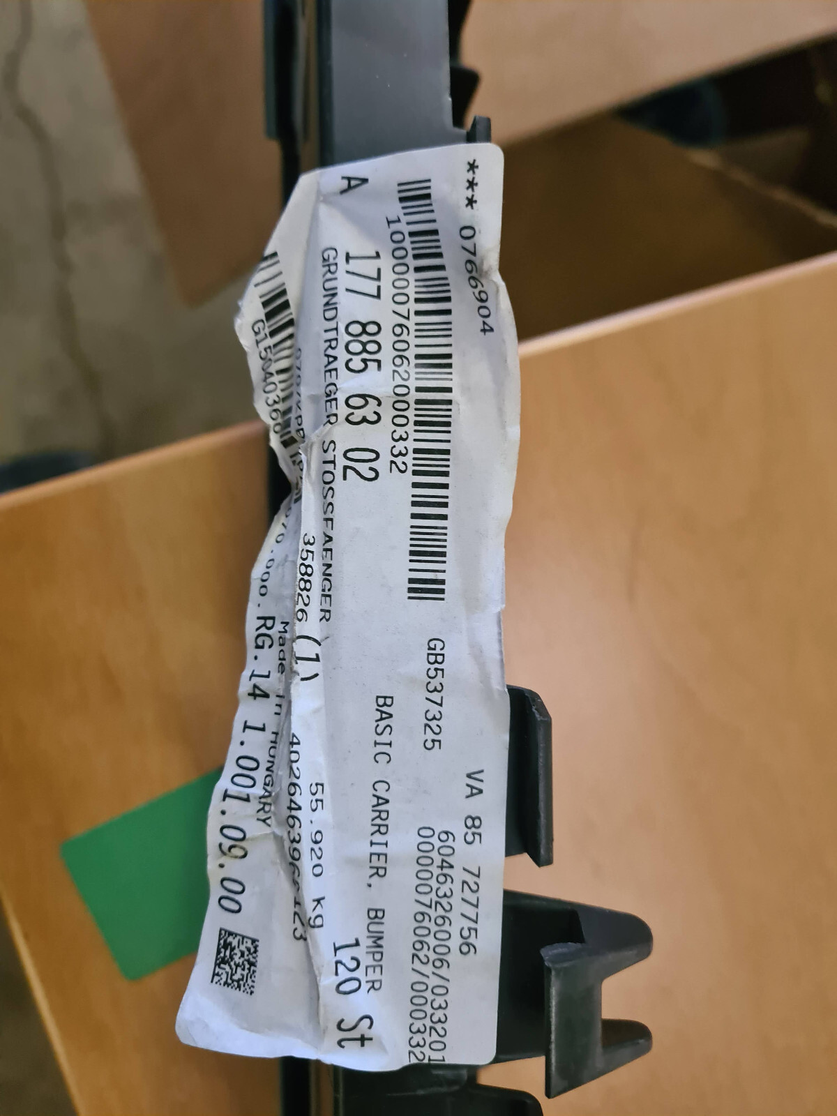 Genuine MERCEDES a Class W177 Rear Bumper Bracket Trim Absorber ...