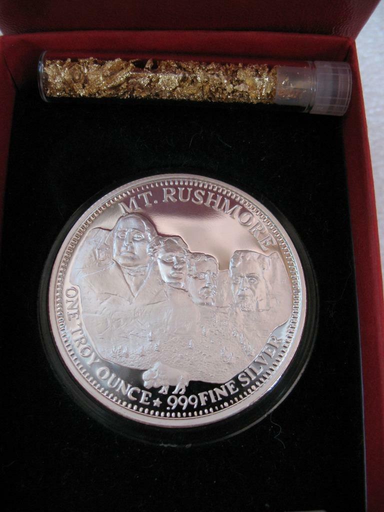 1 OZ .999 SILVER 1991 MOUNT RUSHMORE STURGIS MOTORCYCLE-HARLEY RALLY ...
