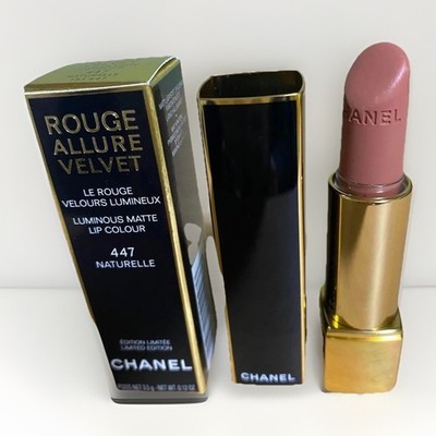 Chanel Rouge Allure Velvet Les Perles Ltd Edit Beige Matt Lipstick 447 ...