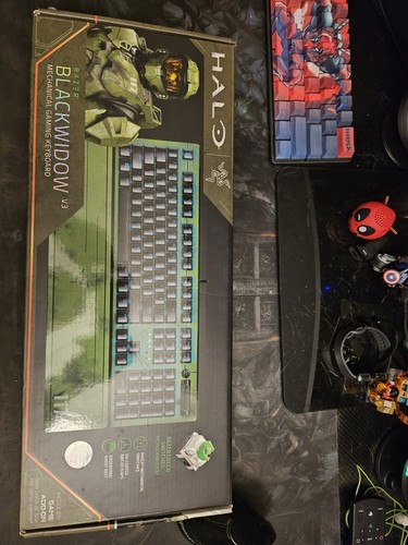 Razor Blackwidow V3 Halo Mechanical Gaming Keyboard Green Switches W ...