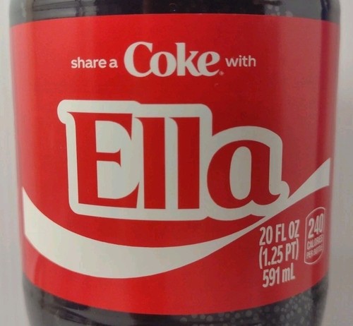 Share A Coke With Ella 2025 Personalized Gift Coca Cola Bottle | eBay
