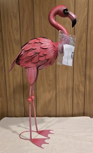 Pink Yard Flamingos for Outside, Outdoor Metal Flamingo Sculptures 29 ...