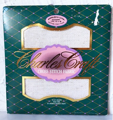 Charles Craft Fiddler's Lite 14 Oatmeal Count Cotton/Poly/Flax Fabric ...