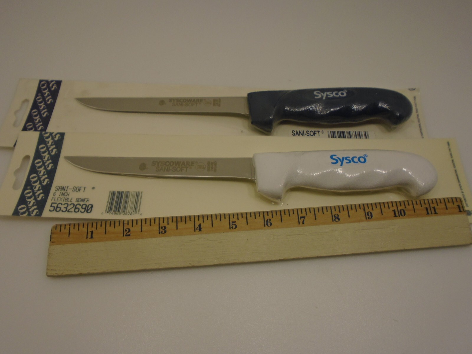 Pro Wares USA Set 6inch Stainless Blade Boning Knives 1) Stiff & 1 ...