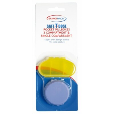 Surgipack Safe-T-Dose Pocket Pill Boxes Assorted | eBay Australia