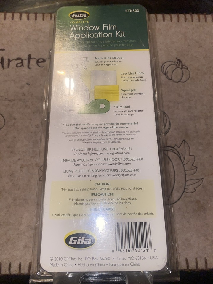 Gila RTK500 Window Film Application, Installation Kit, No Cloth No ...