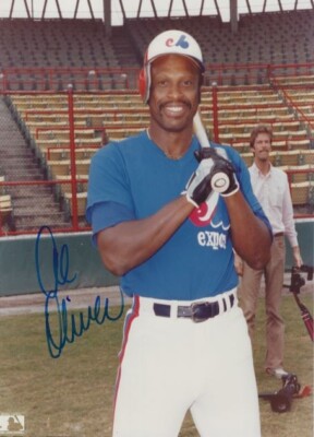 Signed 8x10 AL OLIVER Montreal Expos Autographed photo - COA | eBay