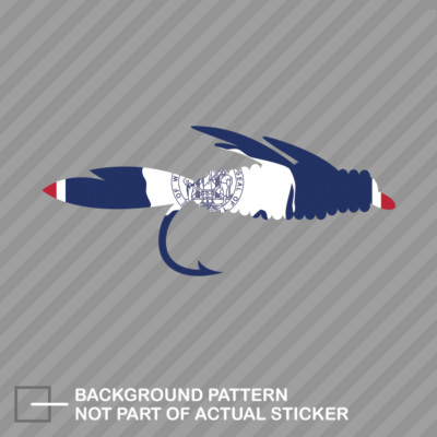 Wyoming Fly Fishing Sticker Decal Vinyl WY fish lure tackle flies | eBay