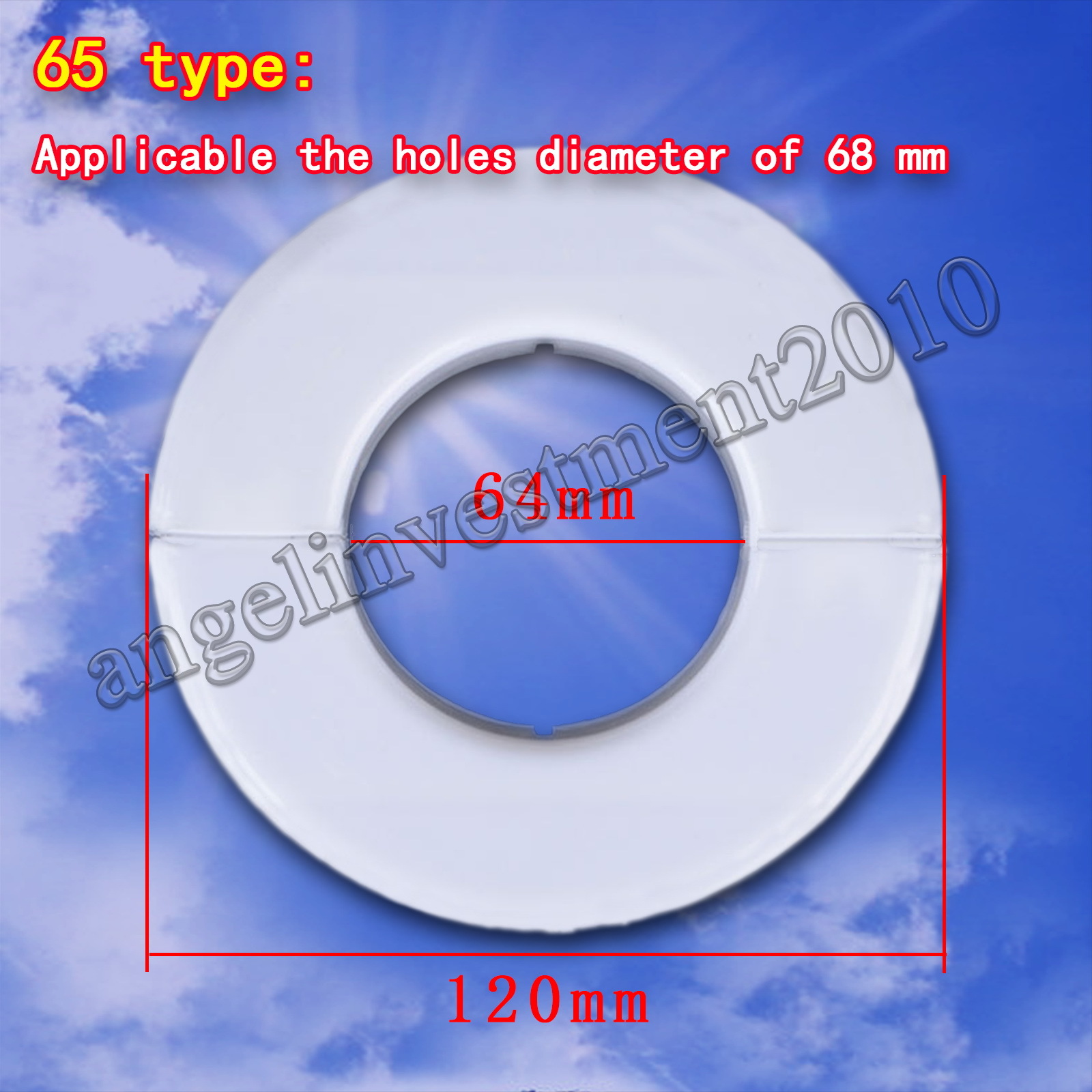 Decorative cover Ring for Sewage pipe Heating Pipe Wall Hole Detachable ...