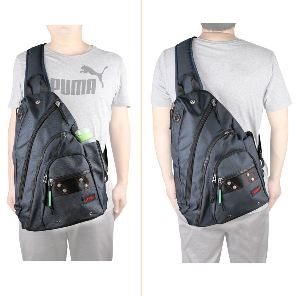 Large Laptop Sling Backpack Chest Bag Pack Shoulder Bag Travel Rucksack ...