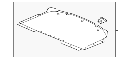 GM OEM 13-14 ATS Radiator Support Splash Shields-Lower Deflector ...