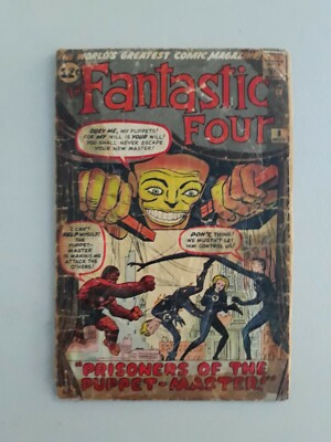 Fantastic Four 8 Marvel Comics MCU 1st Puppet Master 1962 Jack Kirby | eBay