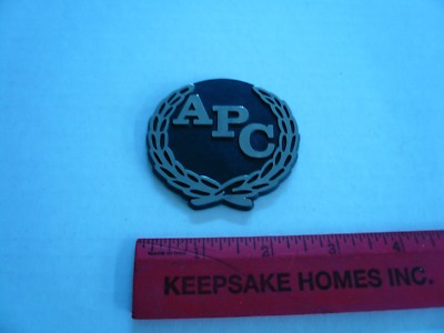 APC Name Plate Emblem Script Dealership Dealer Advertising | eBay