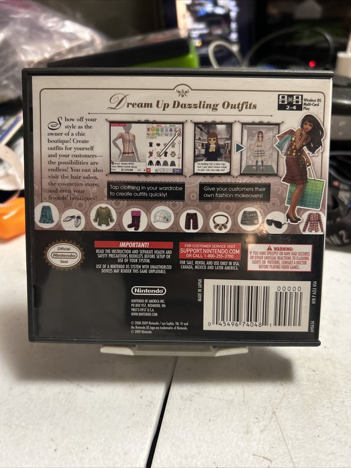 Style Savvy - Nintendo DS Game Complete Clean Tested Working ...
