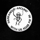 ADVERTISING Cheyenne, Wyoming Radio Station KGAB-FM 96 celluloid button ...