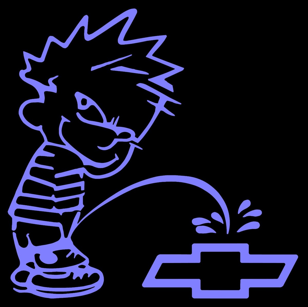 Peeing On Chevy Logo