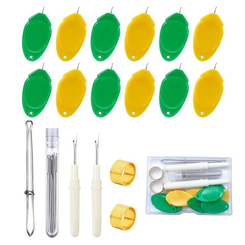 Needle Threaders Kit with Sewing Threader Sewing Tweezers Seam Opener ...