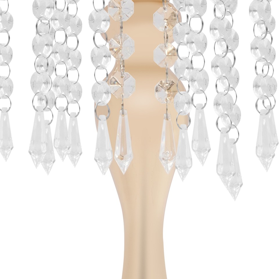 10pcs Gold Flower Stand for Wedding Table Centerpieces Crystal Flower ...