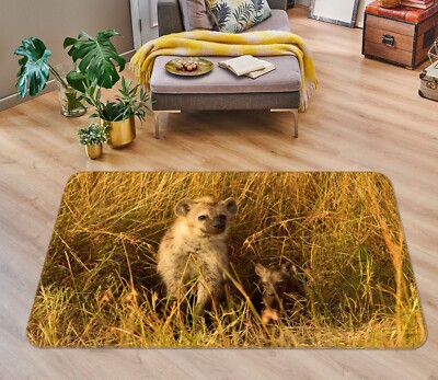 3D Hyena AHO182004 Animal Non Slip Rug Mat Elegant Photo Carpet Romy ...