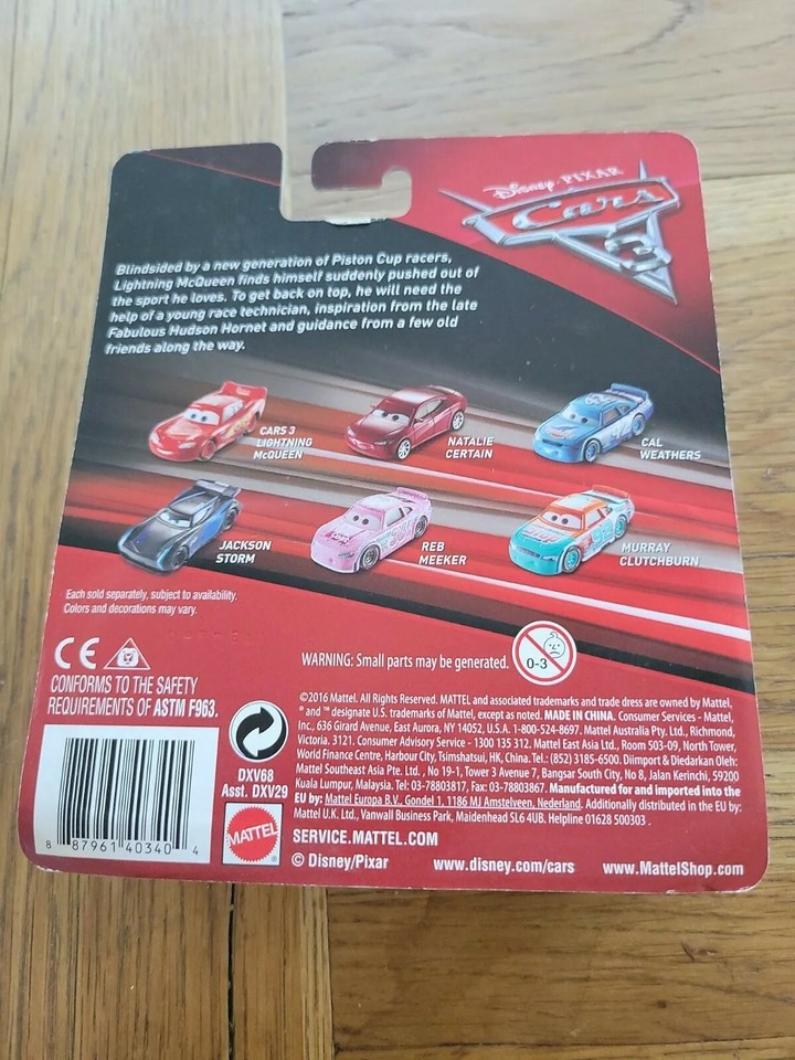 DISNEY PIXAR CARS 3 BUCK BEARINGLY | eBay