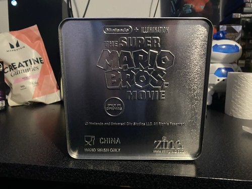 Super Mario Bros. The Movie Popcorn Bucket Question Mark Block Tin ...