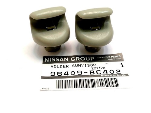 2 PCS 96409BC402 Genuine For Nissan Qashqai 06-14 Sun Visor Clip Grey ...