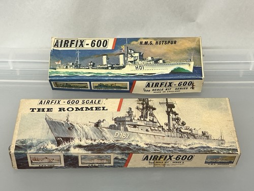 Airfix 1/600 The Rommel & HMS Hotspur Type 3 red stripe issue warship ...