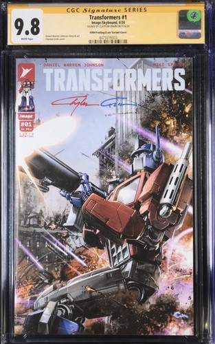 Transformers #1 CGC SS 9.8 Crain Color VARIANT 5th Printing Skybound ...
