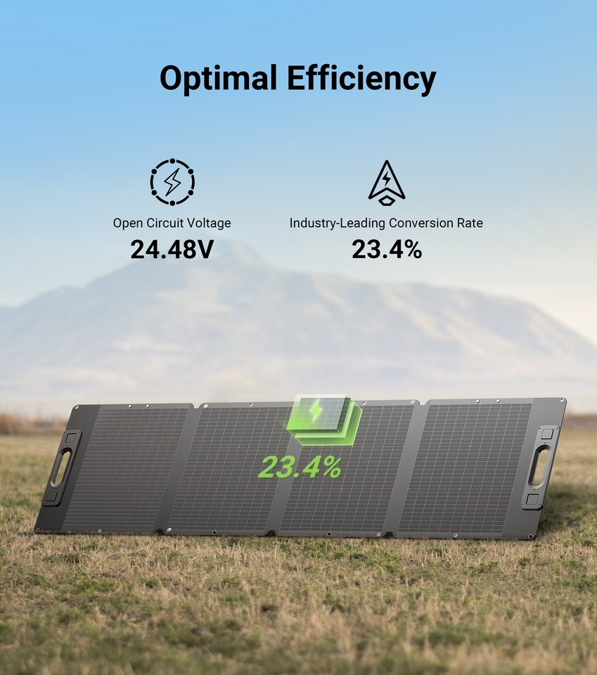 Dabbsson 210W Solar Panel PV210 Foldable Portable Waterproof for Power ...