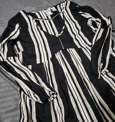Y2K Womens Take Two Clothing Co Dress Size Medium Black And White | eBay