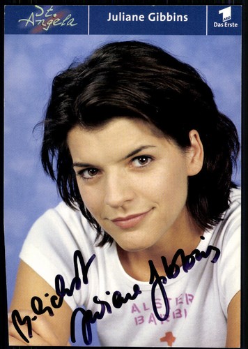 Juliane Gibbins ST Angela Autogrammkarte Original Signiert ## BC 23242 ...