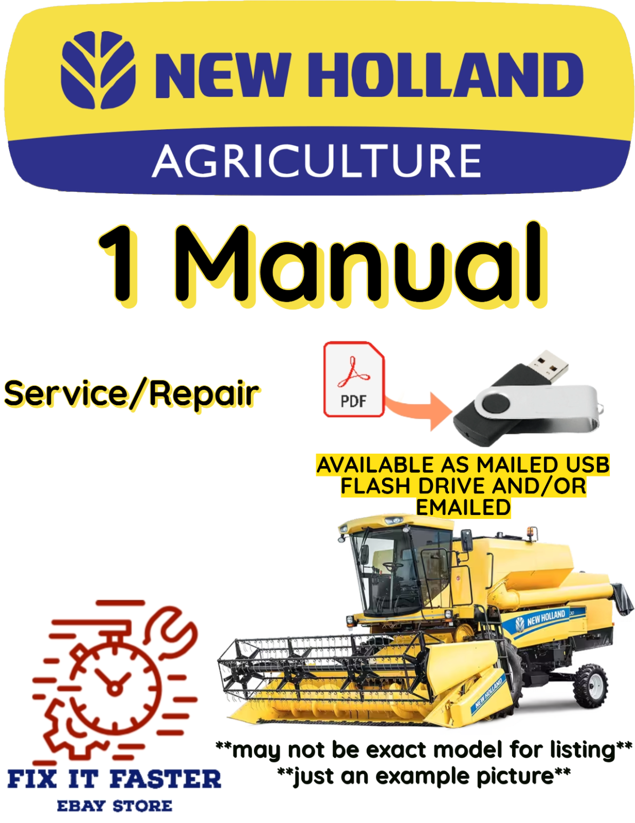 NEW HOLLAND 973 COMBINE GRAIN HEAD WOBBLE BOX SERVICE REPAIR MANUAL PDF ...