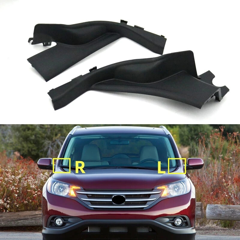 Pair LHD Front Windshield Wiper Cowl Side Trim Panel Cover For Honda CR ...
