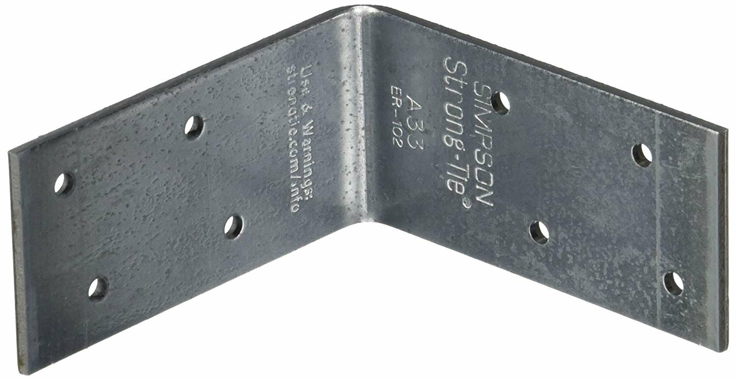 Simpson Strong-tie A33 Galvanized Steel 90-degree Angle 12 Gauge for ...